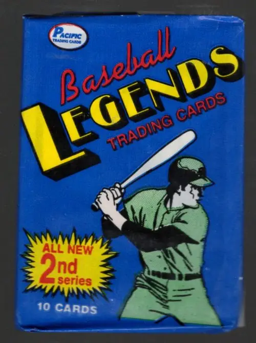1989 Pacific Legends Series 2 Vintage Baseball Cards Retail Wax Pack ...